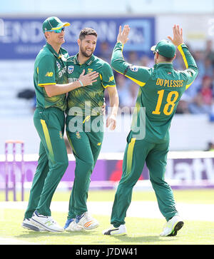 England's Jason Roy (centre) during a nets session at The Hampshire ...