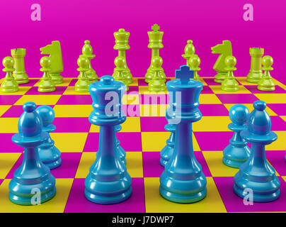 Hi resolution Colorful Chess Board Stock Photo - Alamy