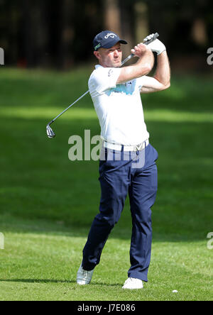 Alan Shearer during the Pro-Am of the Betfred British Masters at ...