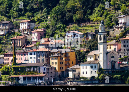View at Brienno, Italy from ferry Stock Photo - Alamy