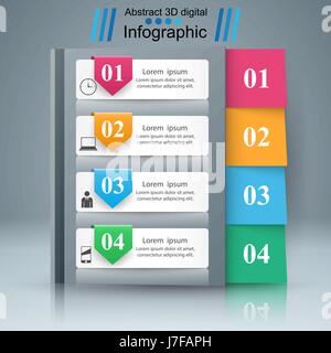 Notepad, notebok icon. Abstract infographic Stock Vector Image & Art ...