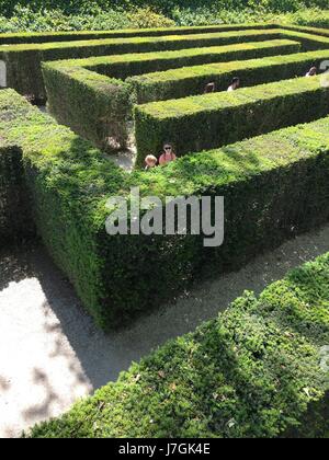 Labyrinth, Schoenbrunn Palace Park, Vienna, Austria, Europe Stock Photo ...