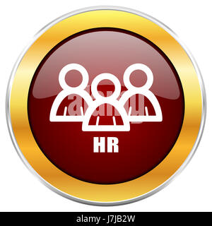 Human Resources icon. Human Resources website button on white ...