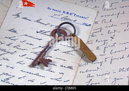 Titanic sale, 'E' deck 5 key that belonged to Edmund Stone, auctioned ...