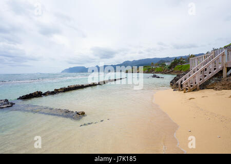 Tropical Paradise Beach Oahu Hawaii Stock Photo - Alamy