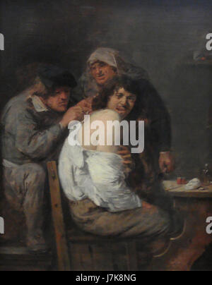 'The Back Operation' by Adriaen Brouwer, a 17th-century Dutch painter ...