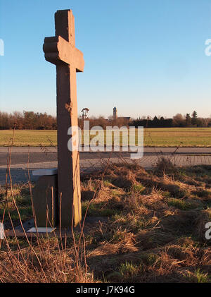 This image of a roadside cross (Wegkreuz) in Hockenheim, Germany, taken ...