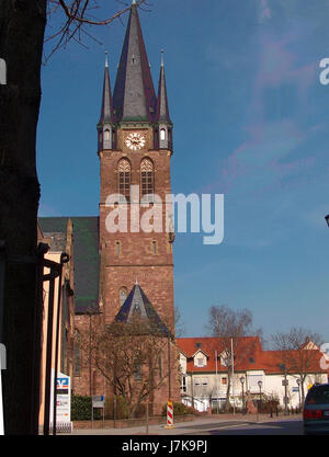 This image captures the St. Wendelin Church in Reilingen, a historic ...