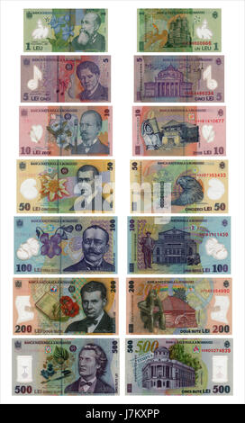 1 Romanian leu bank note. Lei is the national currency of Romania Stock ...