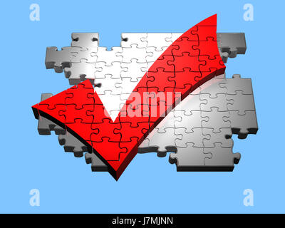 abgehagt - puzzle - 3d Stock Photo - Alamy