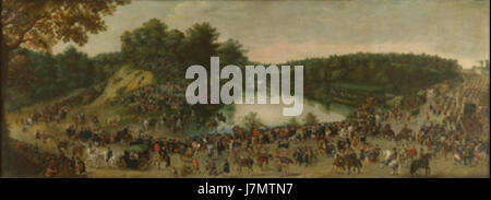 This artwork depicts a court scene featuring the famous Persian poet ...