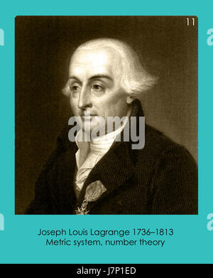 Joseph-Louis Lagrange, Italian mathematician and astronomer Stock Photo ...