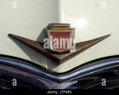 This image features a 1956 Simca Versailles with Dutch license ...