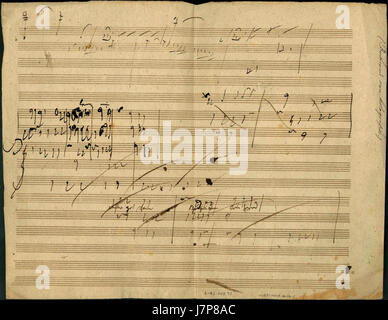 Beethoven sketch op. 101 Stock Photo - Alamy