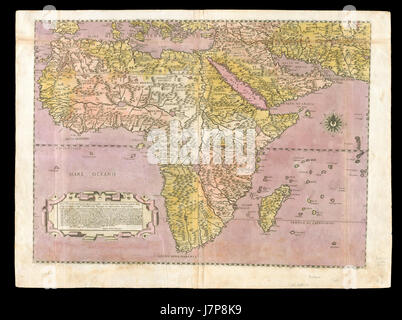 A 1562 world map by Paolo Forlani, titled 'Paulus de furlanis ...