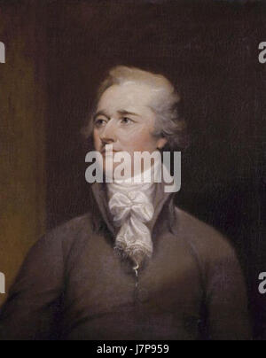 Portrait of Alexander Hamilton painted by John Trumbull in 1792 using ...