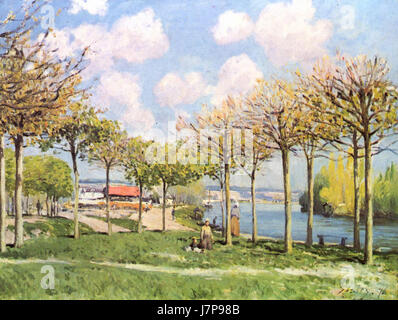 Alfred Sisley, a prominent Impressionist painter, is known for his ...