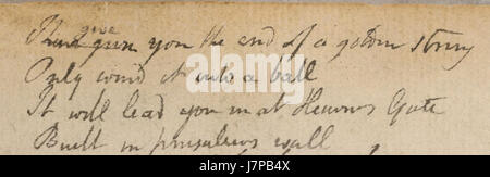The Blake manuscript notebook, dated 1808, contains William Blakeâ€™s ...