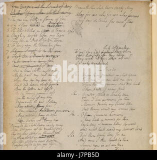 This manuscript by William Blake includes the poem 'A Flower Was ...