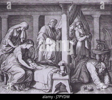The biblical story of David and Bathsheba is depicted in this classic ...