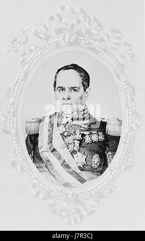 The Mexican General Antonio Lopez de Santa Anna after a contemporary ...