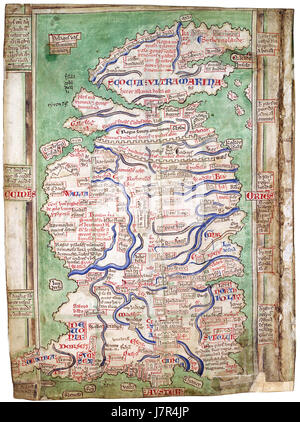 A map of 13th-century Britain by Matthew Paris. Matthew Paris (1200 ...