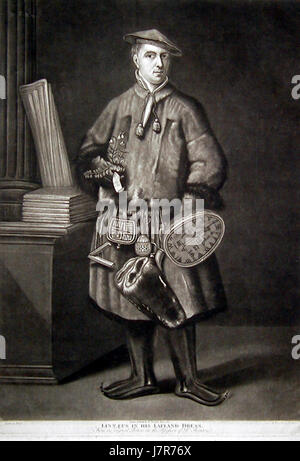 Carl Linnaeus. Portrait of the Swedish botanist and zooologist, Carl ...