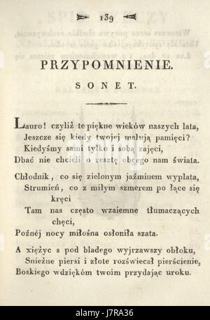 A work by Adam Mickiewicz, titled 'Poezye' from 1822, which includes ...