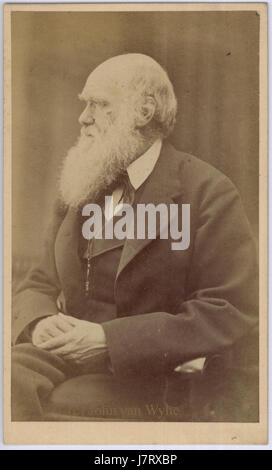 This 1871 portrait of Charles Darwin captures the renowned British ...