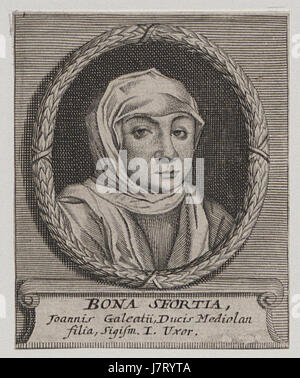 This portrait of Bona Sforza depicts the Queen of Poland, highlighting ...