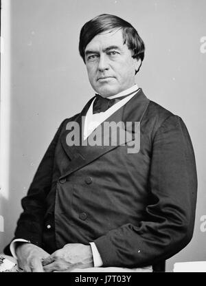 A portrait of Cassius M. Clay, an American abolitionist and politician ...