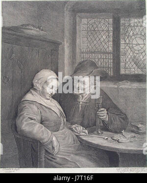 A 17th-century engraving by Cornelis Visscher, depicting David Pietersz ...