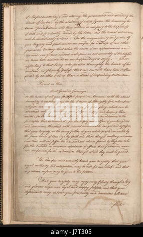 1774 Address to the King Stock Photo - Alamy