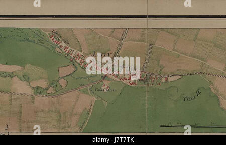 Carte de Janly - 1759 Stock Photo - Alamy
