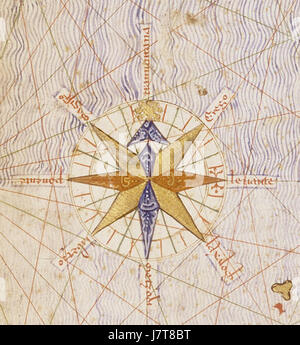 The Catalan Atlas, created in 1375 by Cresques Abraham, is a detailed ...