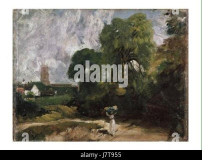 Suffolk Landscape by John Constable Stock Photo - Alamy