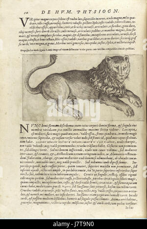 A page from 'De humana physiognomonia libri IIII,' an influential work ...