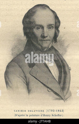 Portrait of Casimir Delavigne Stock Photo - Alamy