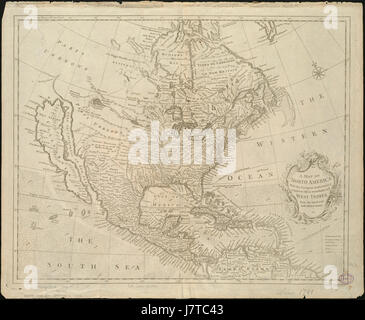 A map of North America - with the European settlements & whatever else ...