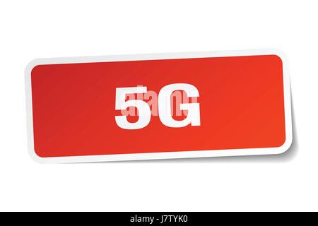 5g square sticker on white Stock Vector Image & Art - Alamy