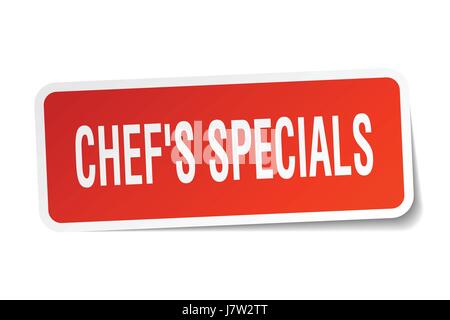 chef's specials square sticker on white Stock Vector Image & Art - Alamy
