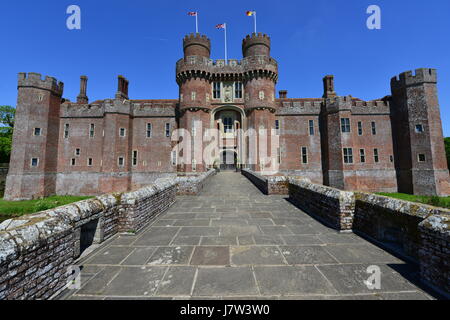 Herstmonceux castle in springtime Stock Photo - Alamy