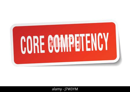 core competency square sticker on white Stock Vector Image & Art - Alamy