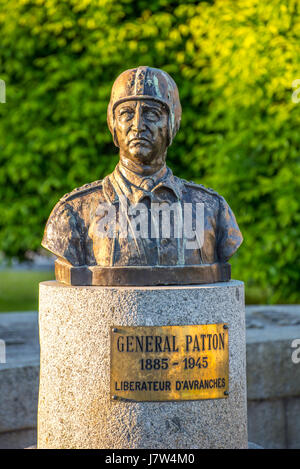 Monument to General George Patton commemorates the spot where he stayed ...