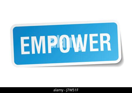 empower square sticker on white Stock Vector Image & Art - Alamy