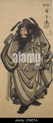 'Shoki the Demon Queller' is a woodblock print by Okumura Masanobu from ...