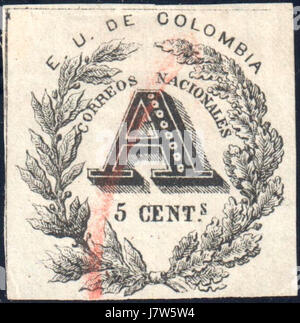 Colombia 1865 ScF2 Stock Photo - Alamy