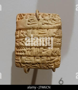This ancient Mesopotamian cuneiform tablet records the administrative ...