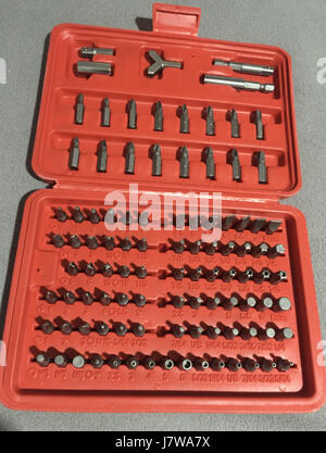Set of bits for the screws Stock Photo - Alamy