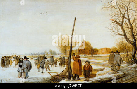 Hendrick Avercamp - Winter Landscape with Skaters - WGA1085 Stock Photo ...